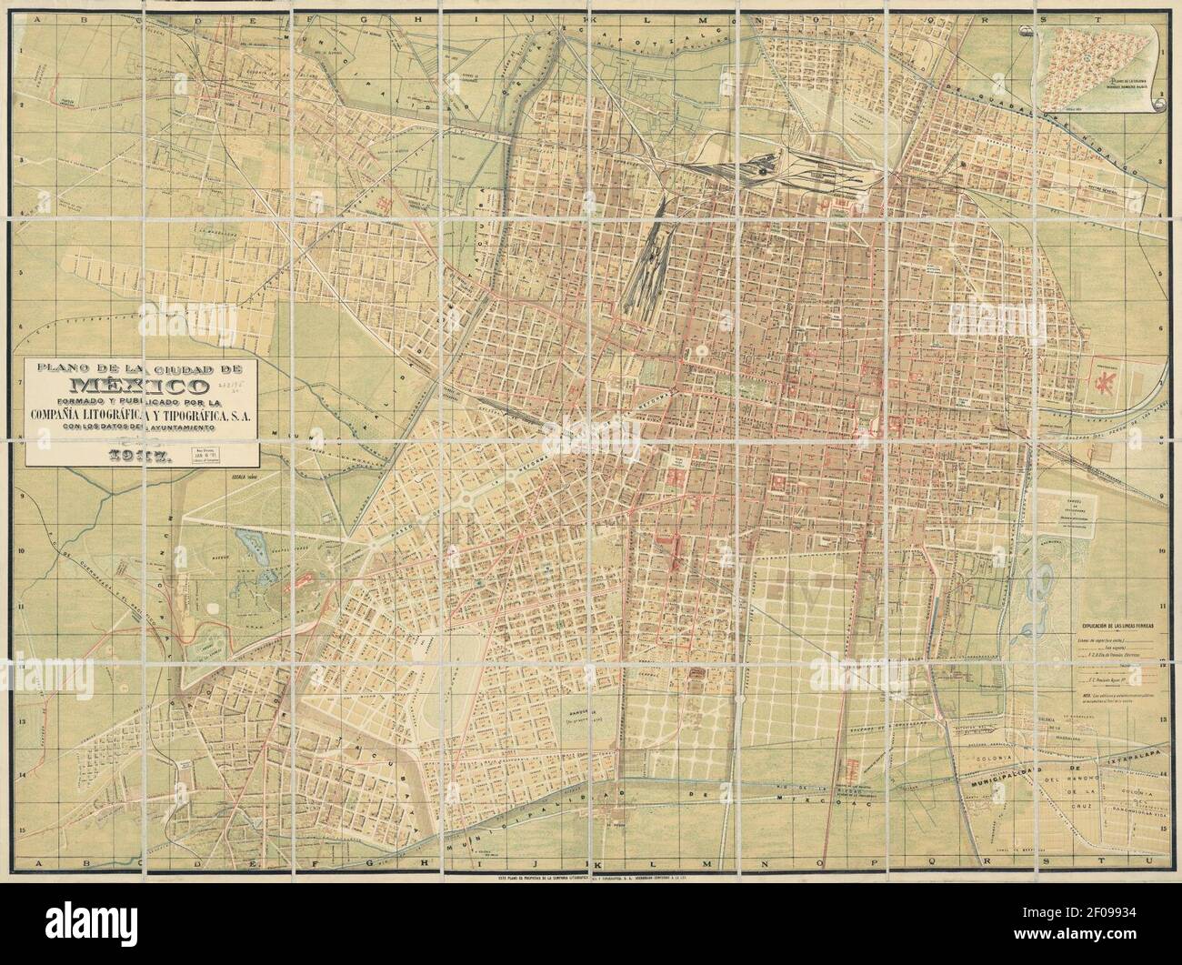 Plano de ciudad de mexico hi-res stock photography and images - Alamy