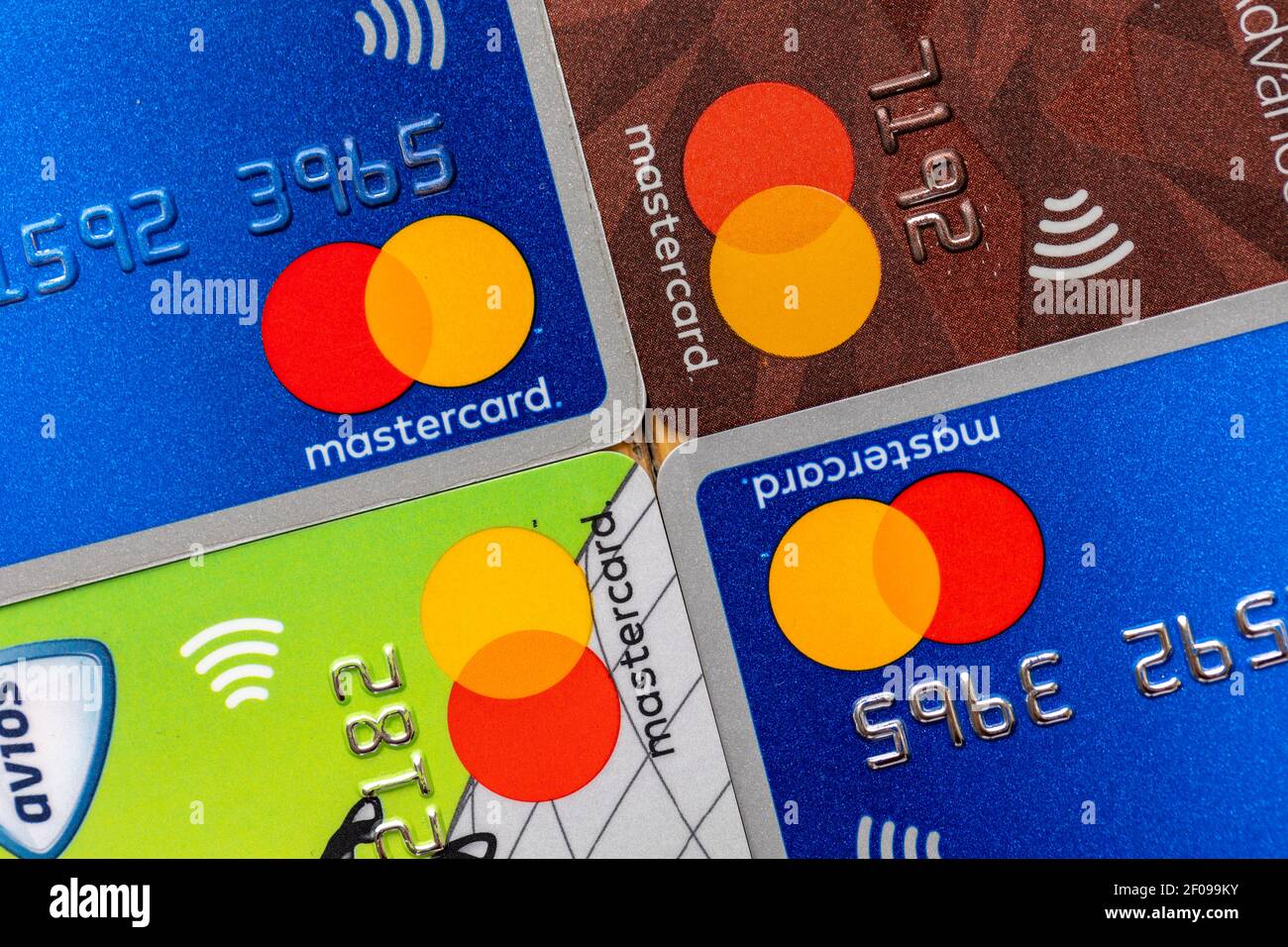 Vancouver, Canada - Circa 2021 : Mastercard credit cards Stock Photo ...