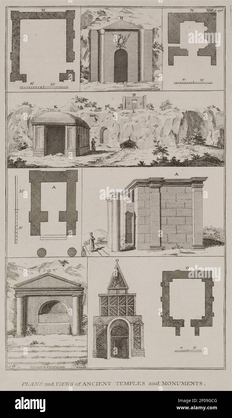 Plans and View of Ancient Temples and Monuments - Pococke Richard ...