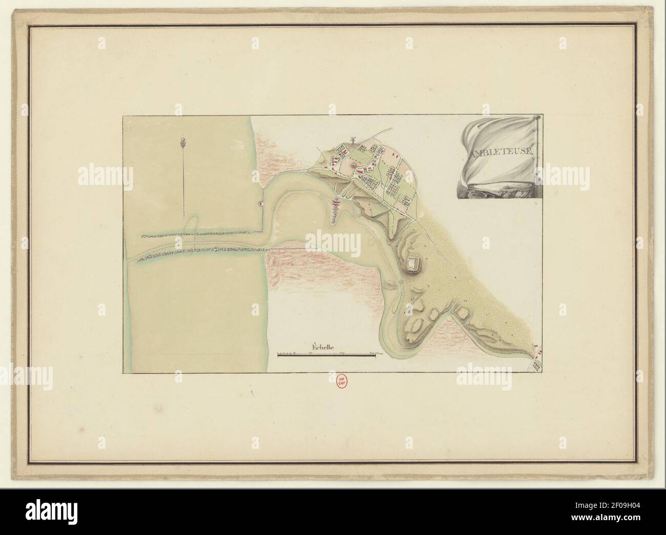 Plans des ports de France (1777) - Ambleteuse Stock Photo - Alamy
