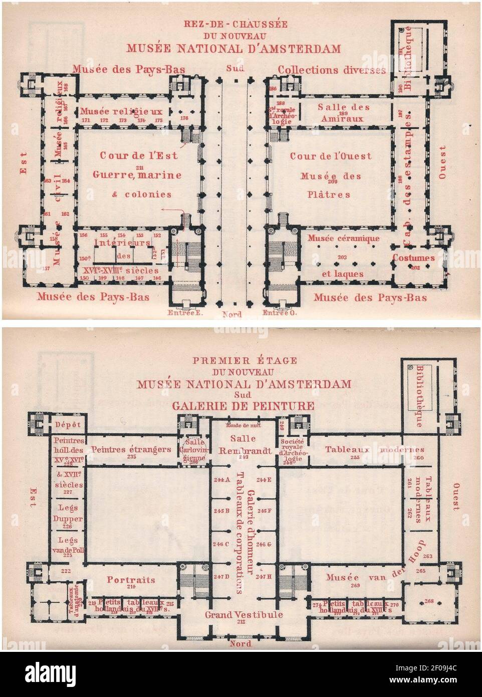 Plans du Nouveau Musée National d'Amsterdam — Plattegrond Stock Photo ...