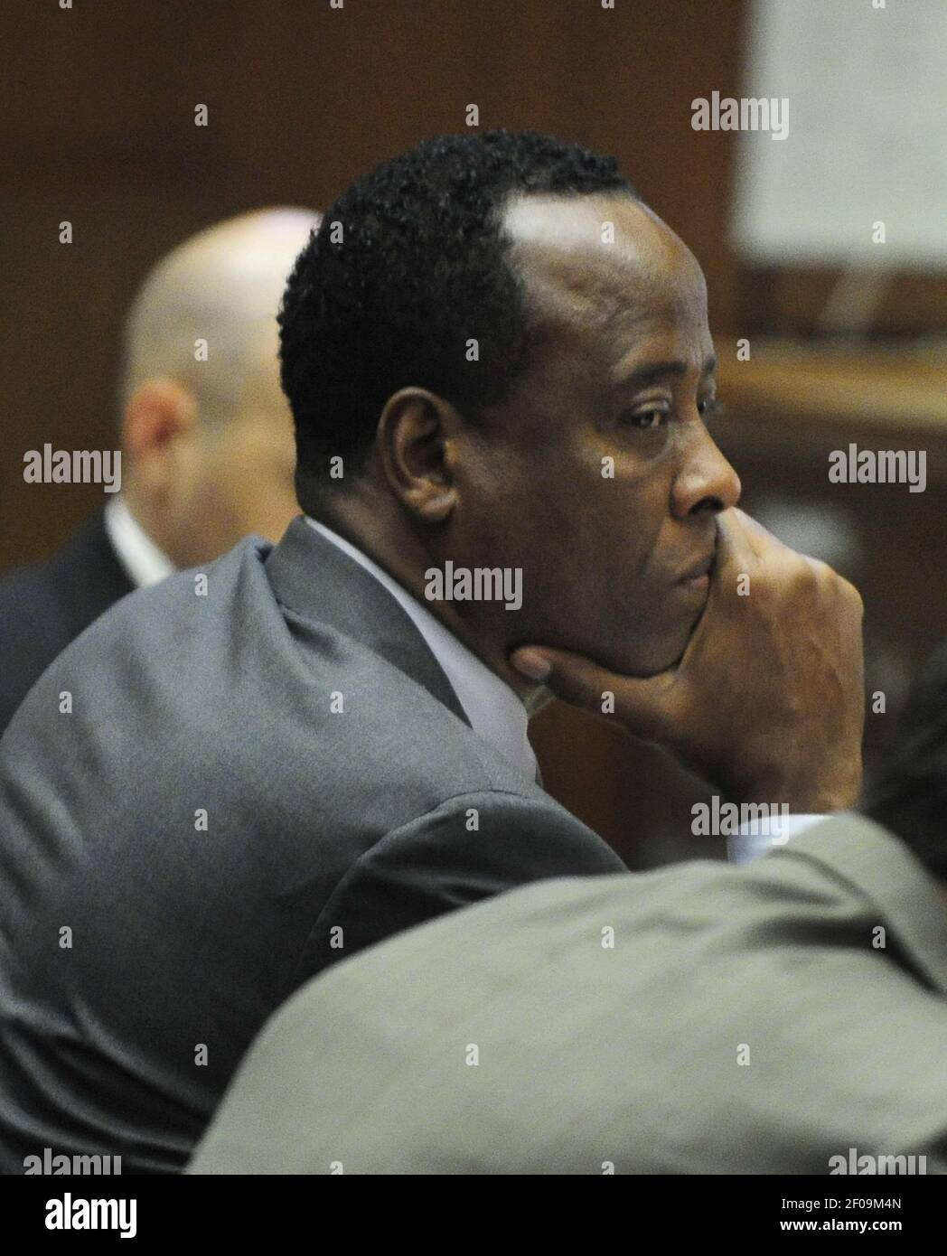 26 October 2011 - Los Angeles, California - Dr. Conrad Murray listens ...