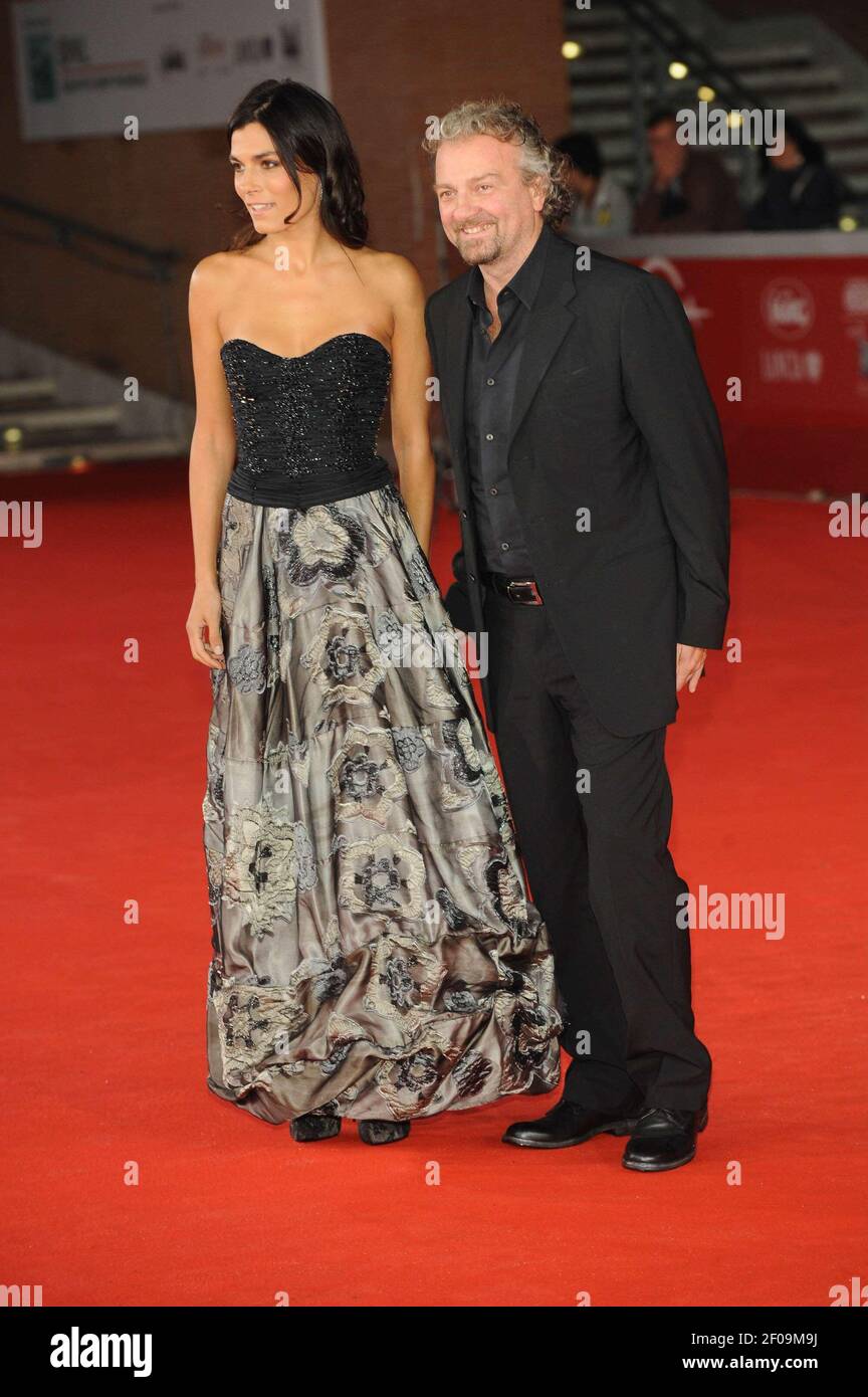 Valeria Solarino and Giovanni Veronesi. 27 October 2011, Rome, Italy ...