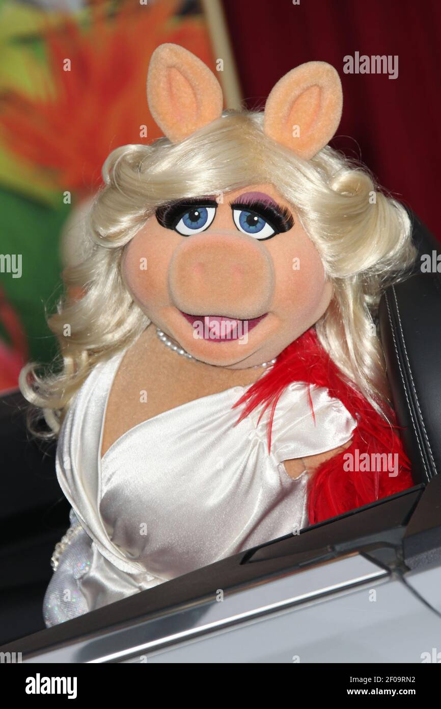 12 November 2011 - Hollywood, CA - Miss Piggy arrives to the premiere ...