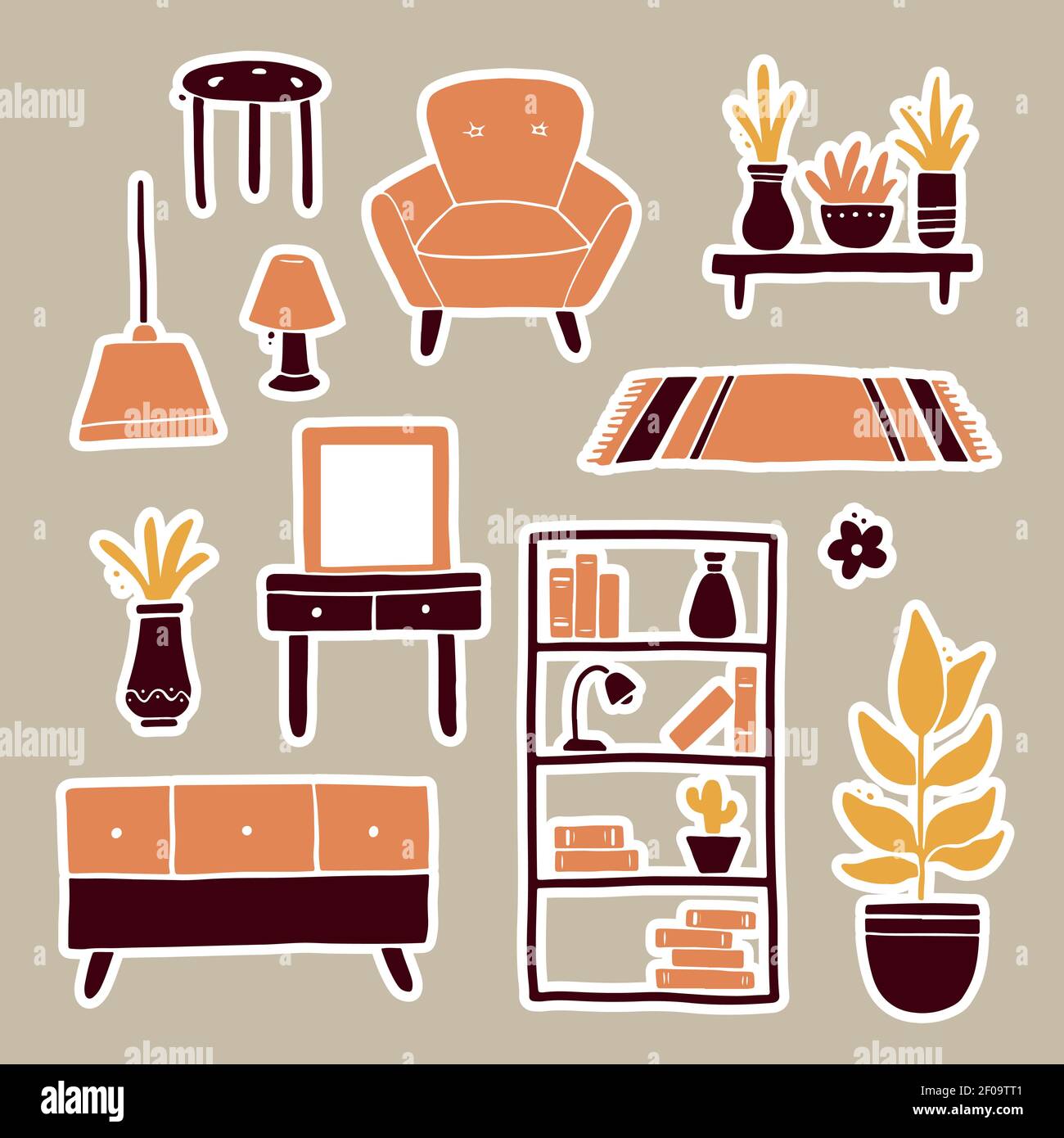 Floor stickers Stock Vector Images - Alamy