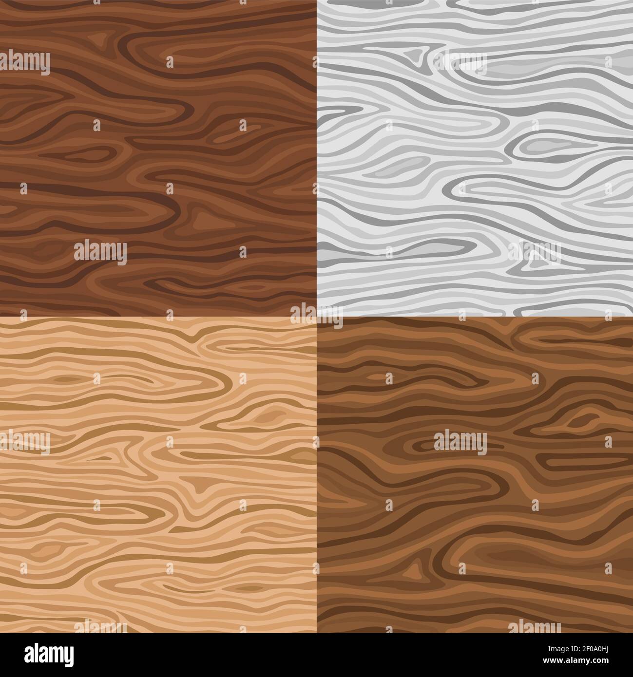 Wooden seamless backgrounds set in grey sand and brown colors with wavy ...