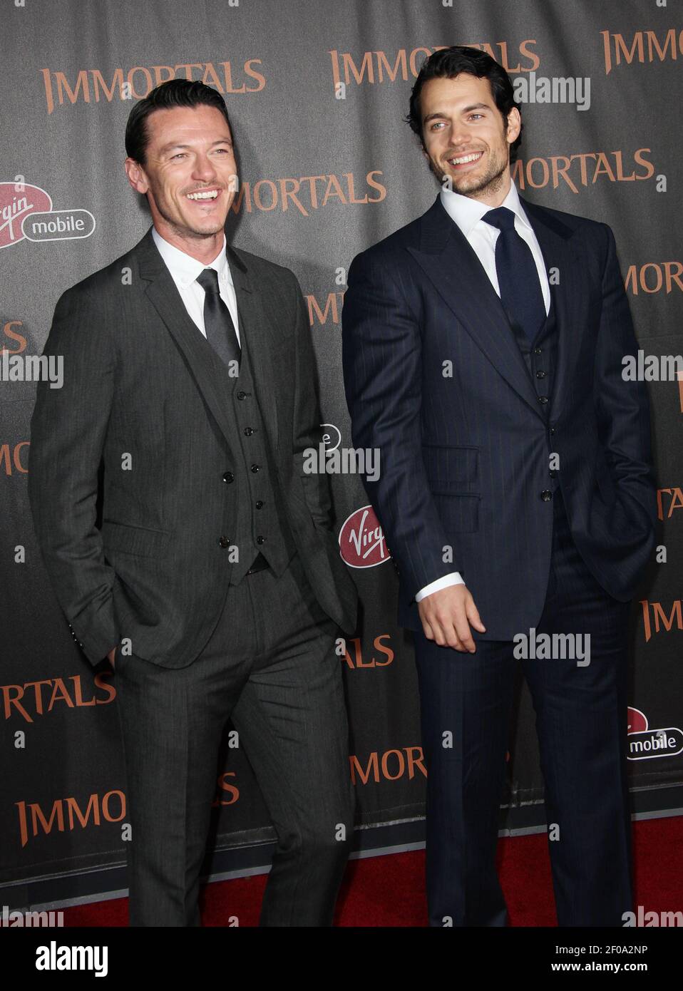 07 November 2011 - Los Angeles, CA - Luke Evans and Henry Cavill arrive ...