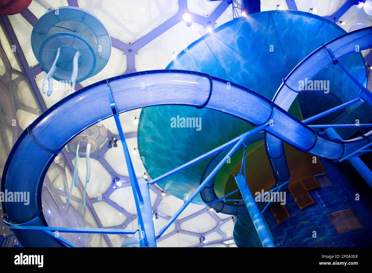 The plastic membrane and the gigantic water slides at the Magic Water ...