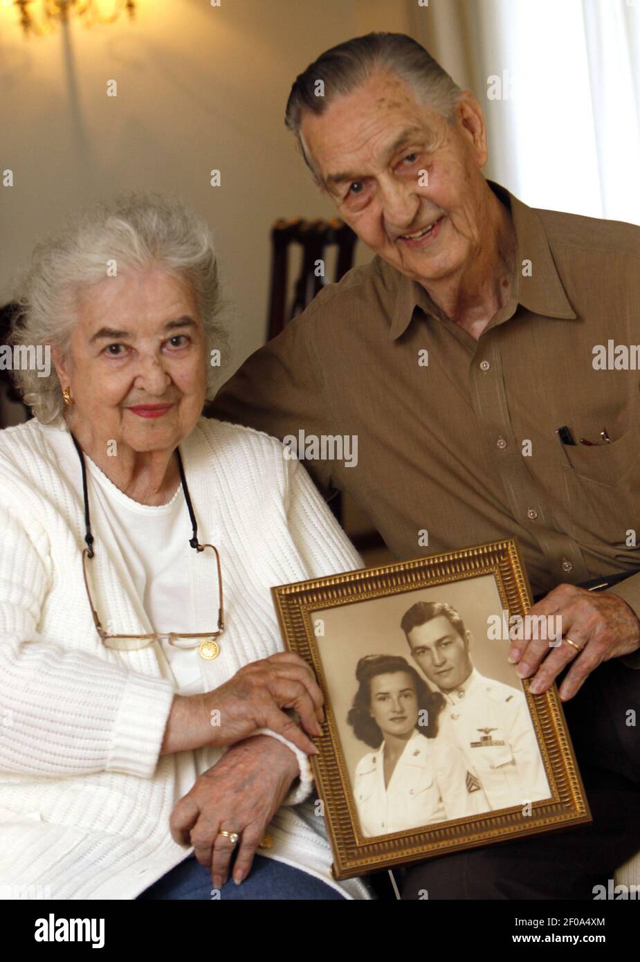 Marine Col. Harry Speed Wilson, right, met his wife, Ruth Heller Wilson ...