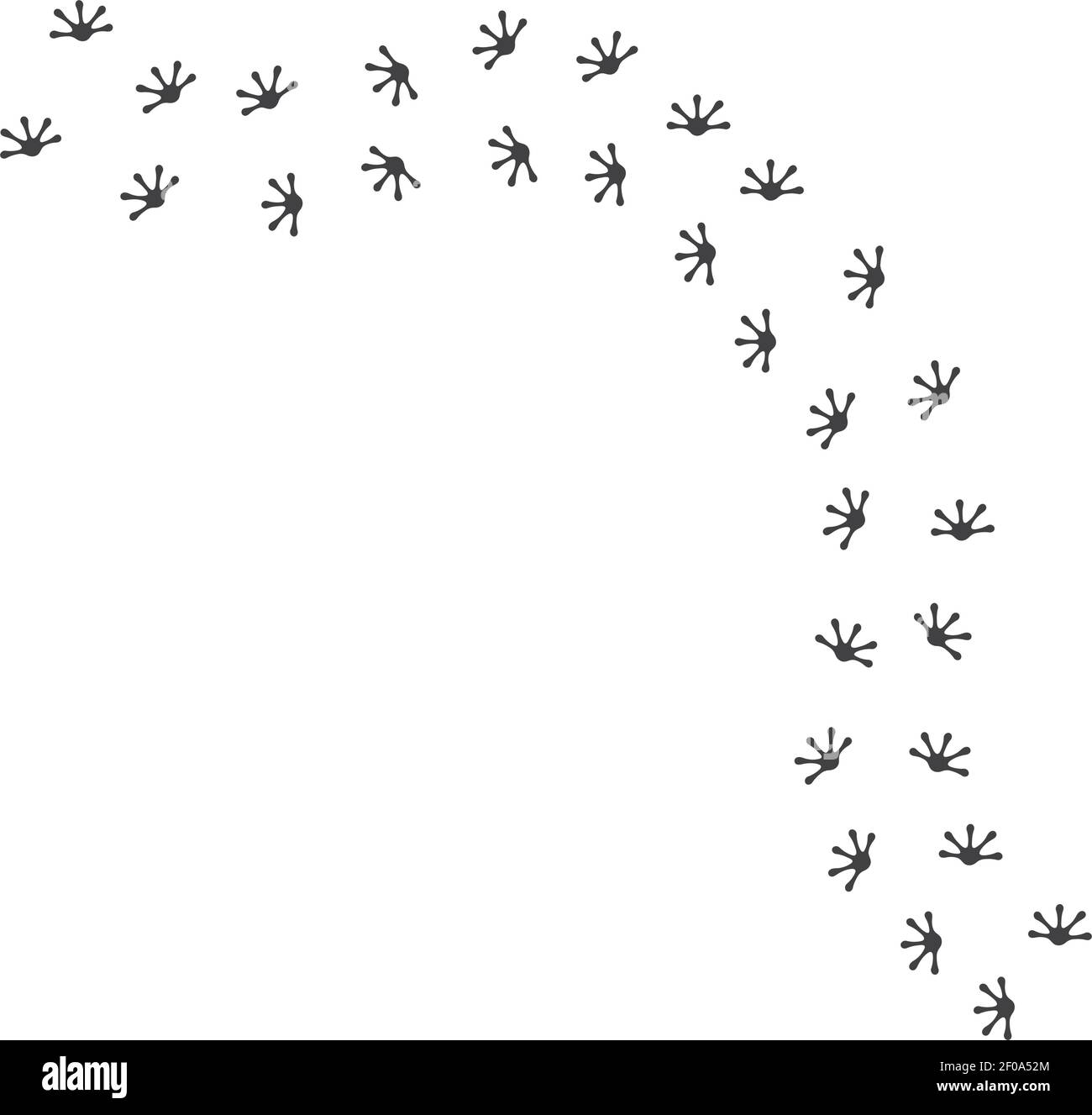 Lizard Footprint Clipart