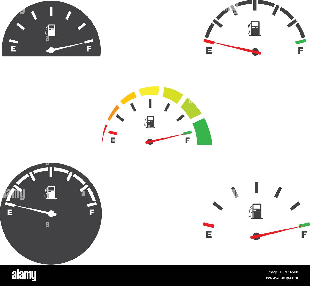 Petrol station indicator Cut Out Stock Images & Pictures - Alamy
