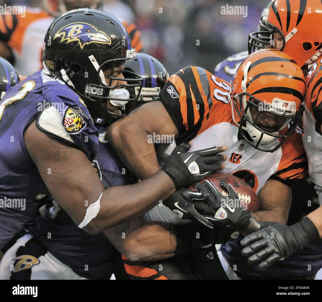 Baltimore Ravens' Cory Reading and teammates stop Cincinnati Bengals ...