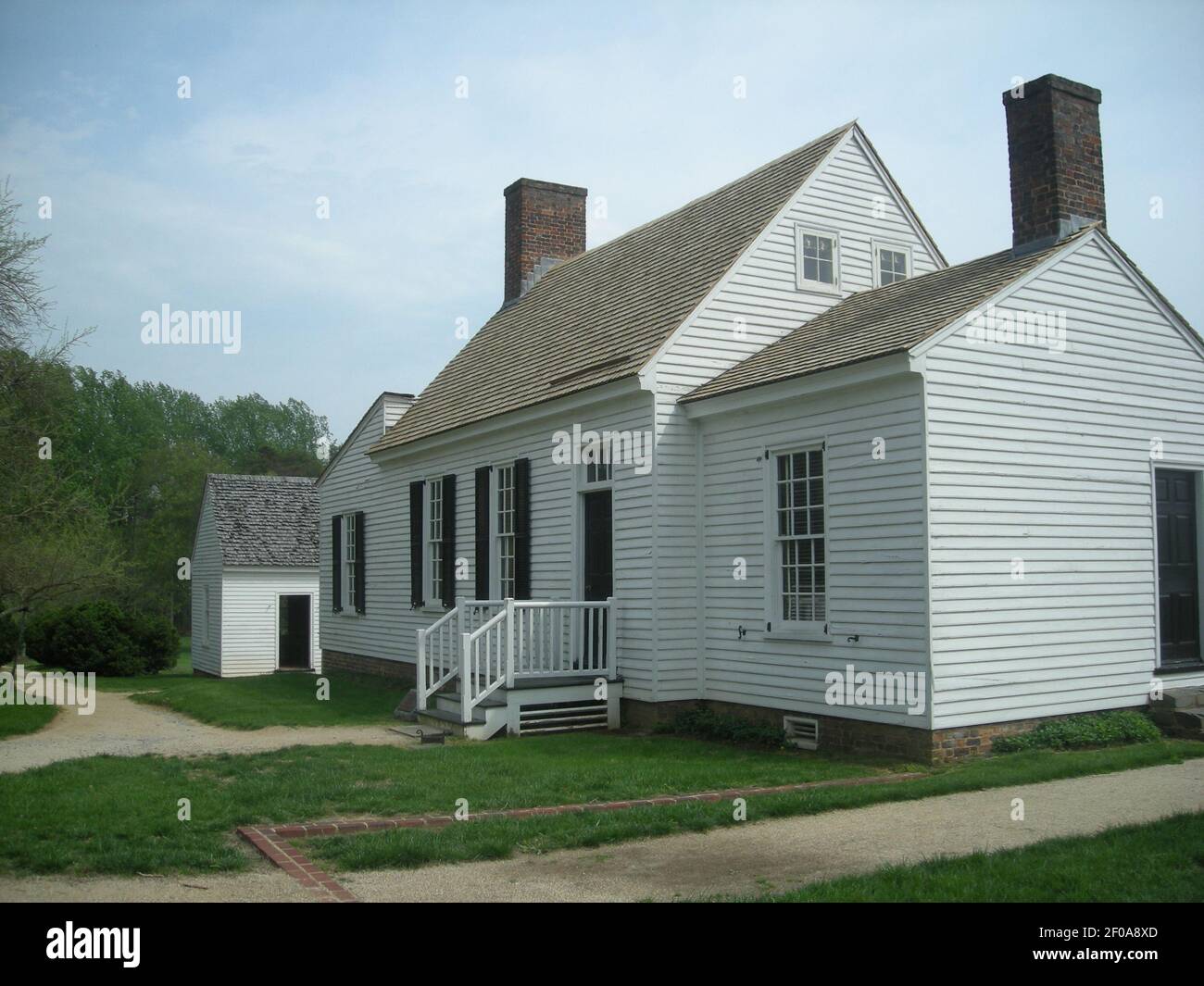 The rebuilt main house at Patrick Henry's Red Hill is a simple two ...