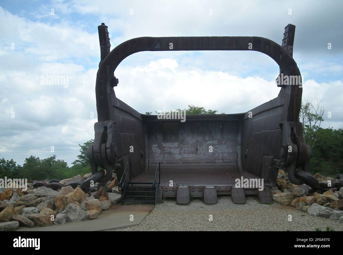 The Big Muskie mining bucket was used to dig coal from 1969 to 1991 and ...