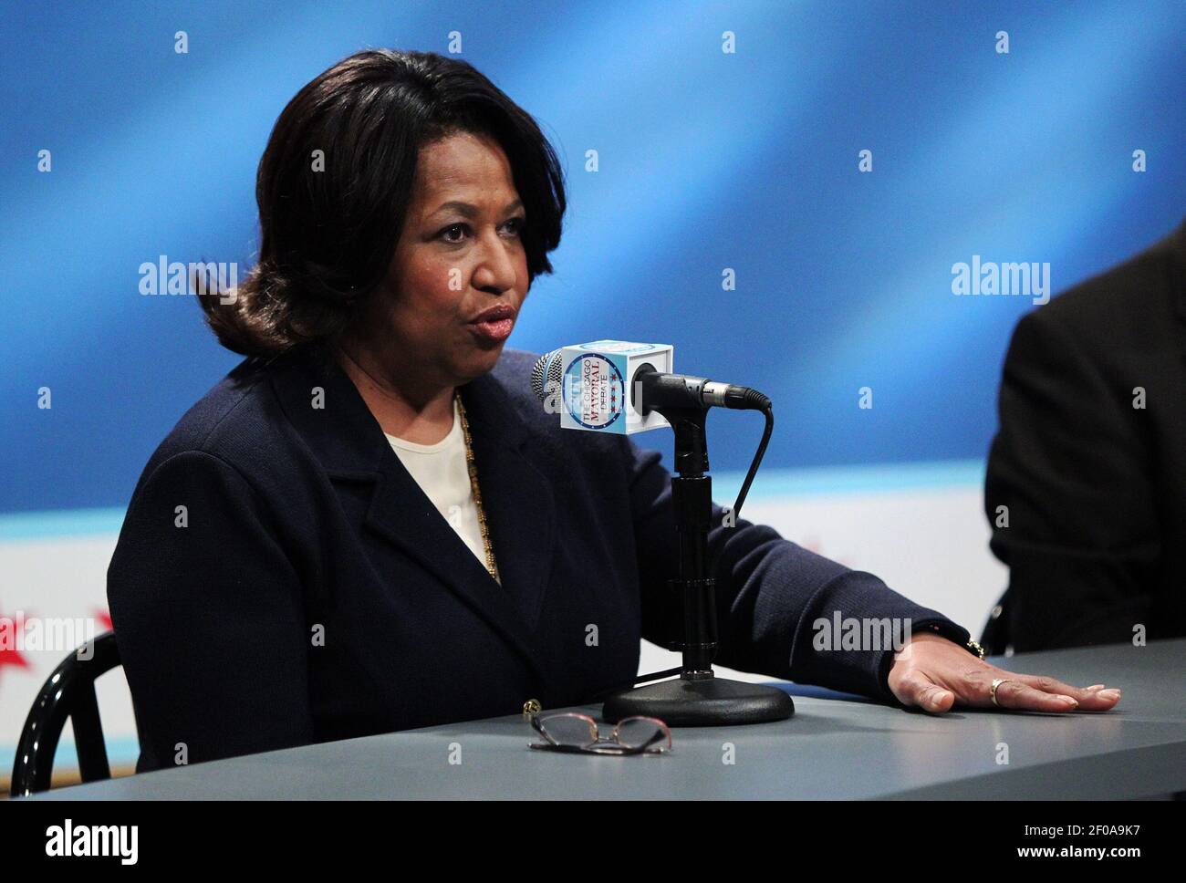 Chicago, Illinois, mayoral candidate Carol Moseley Braun participates ...