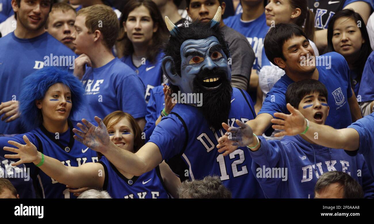 A new rough looking Blue Devil shows up in the Cameron Crazies section ...