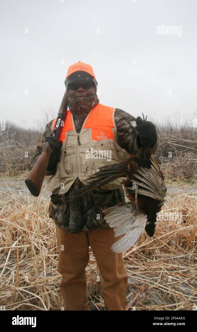 Dontrell Welch, a soldier stationed at Fort Riley, Kansas, participates ...
