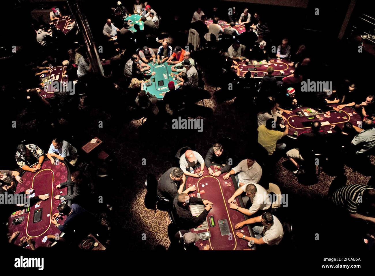 A large crowd of poker players turned out to play in the Inaugural ...