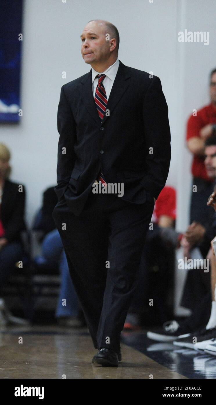 St. Mary's head coach Randy Bennett paces the bench while playing ...