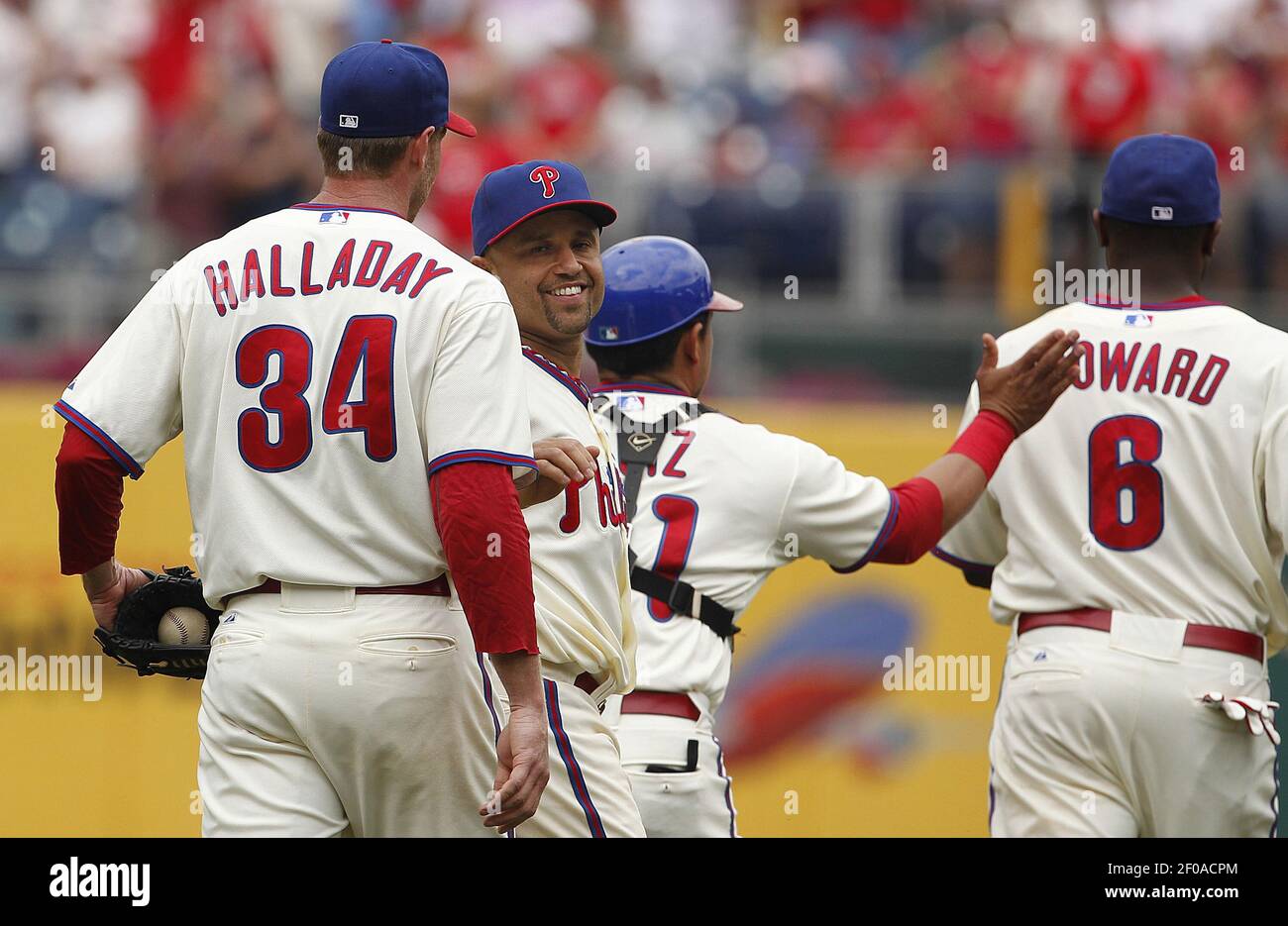 At the end of the game, Philadelphia Phillies' Placido Polanco ...