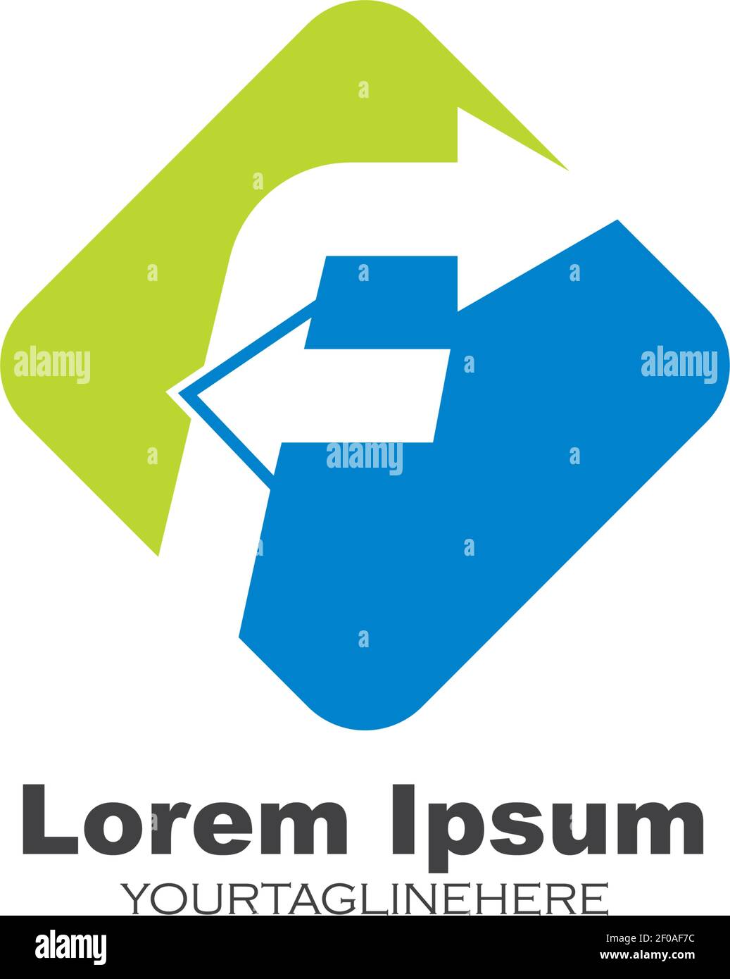 f letter arrow icon logo vector design Stock Vector Image & Art - Alamy