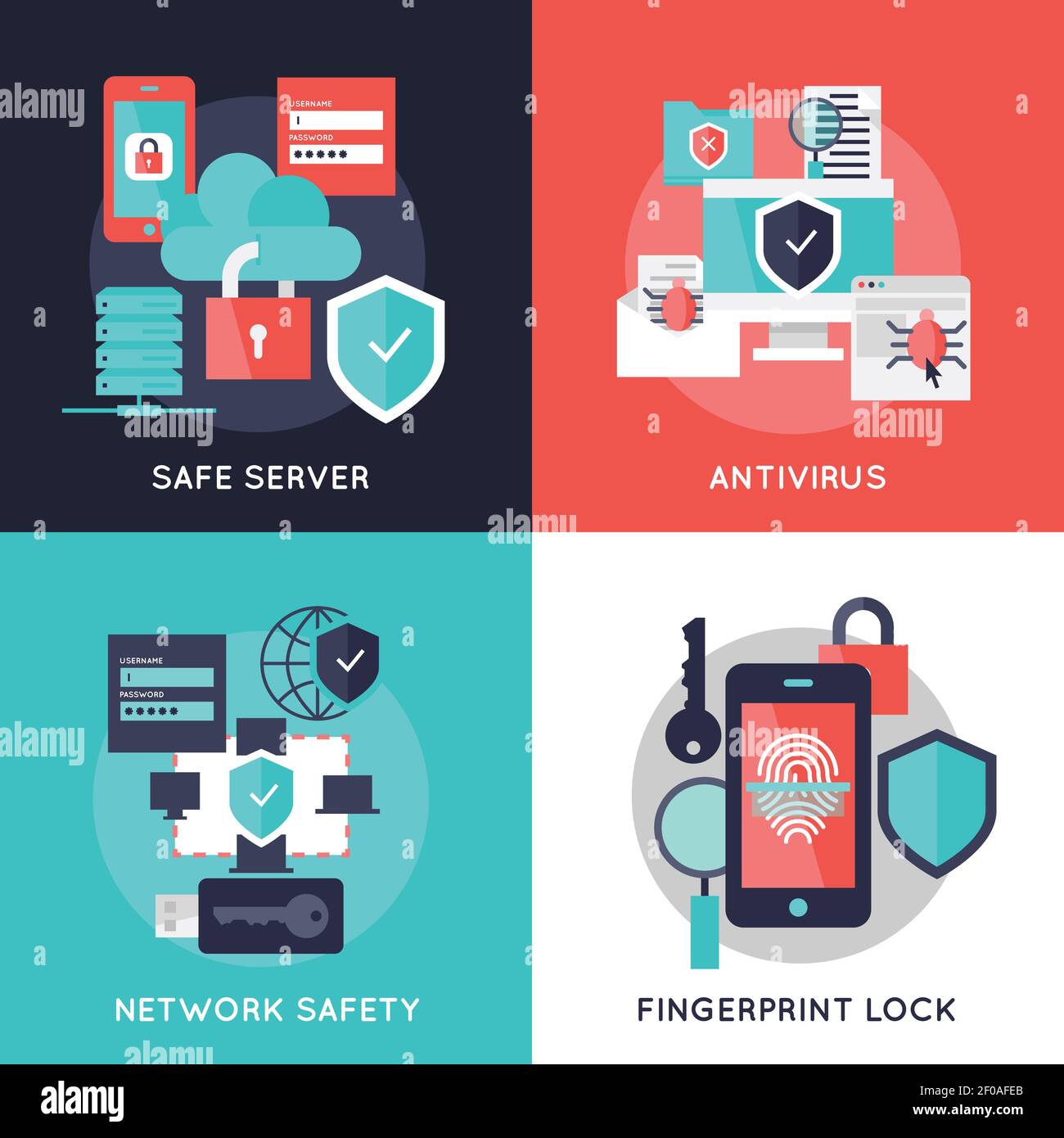 Data protection flat compositions with safe server antivirus secure ...
