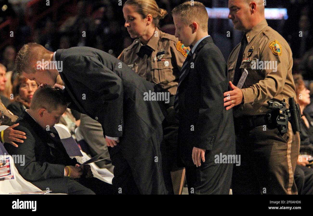 Anthony Castillo kisses his brother Bryan after speaking about his ...