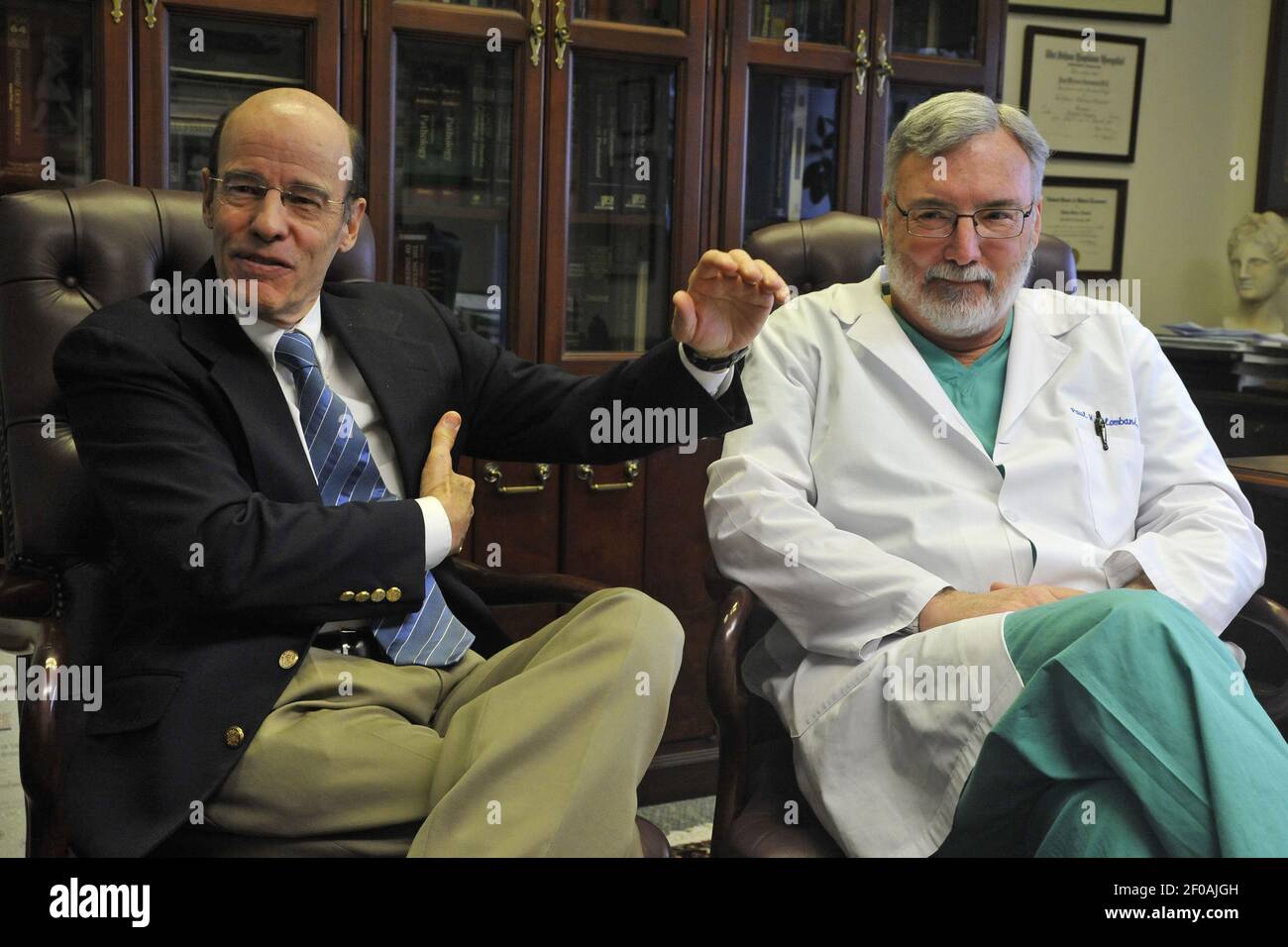 Dr. David Gens, attending surgeon at the Maryland Shock Trauma Center ...