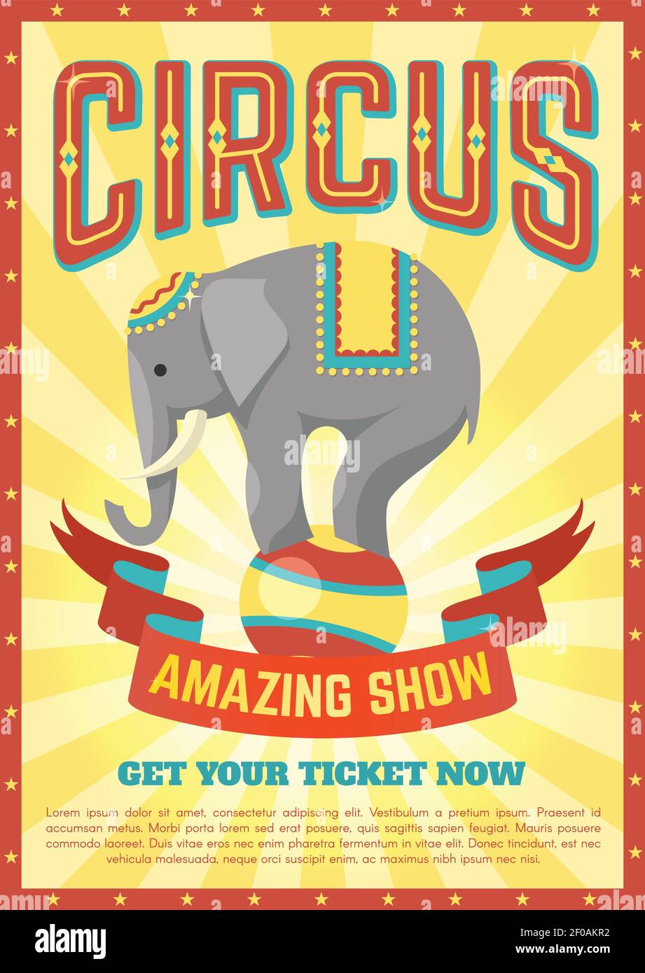 Circus Elephant Poster Poster For Barnum & Bailey Circus Depicts A