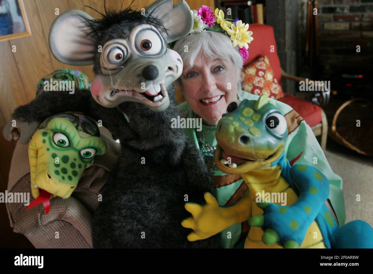 Puppets, including Sweetie Pie (from left), Brad Spit and Baby.com ...