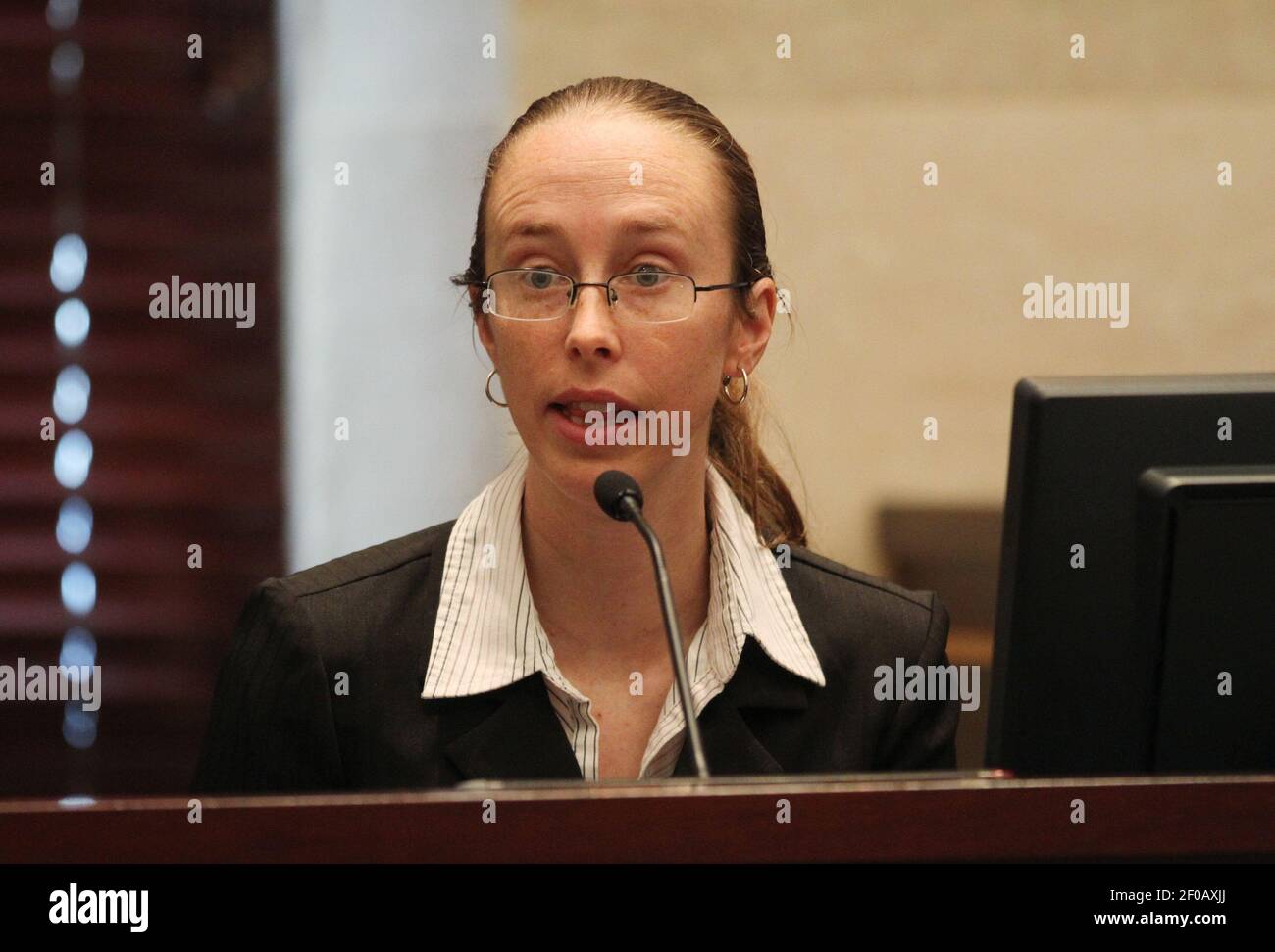 Jennifer Welch, a crime scene investigator for the Orange County ...