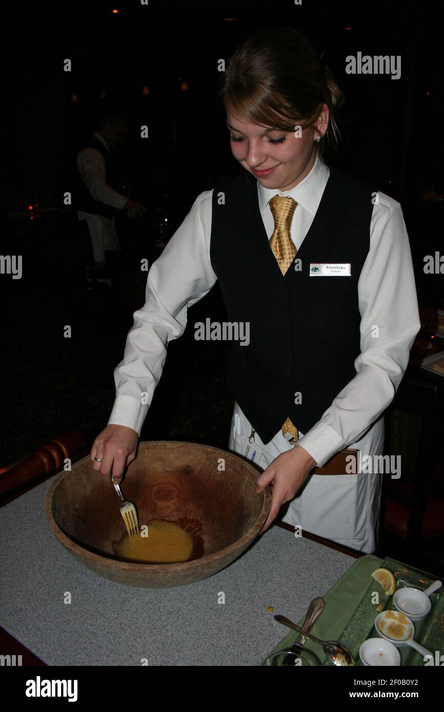 Fresh ingredients are the secret of the Tableside Caesar for Two in the ...