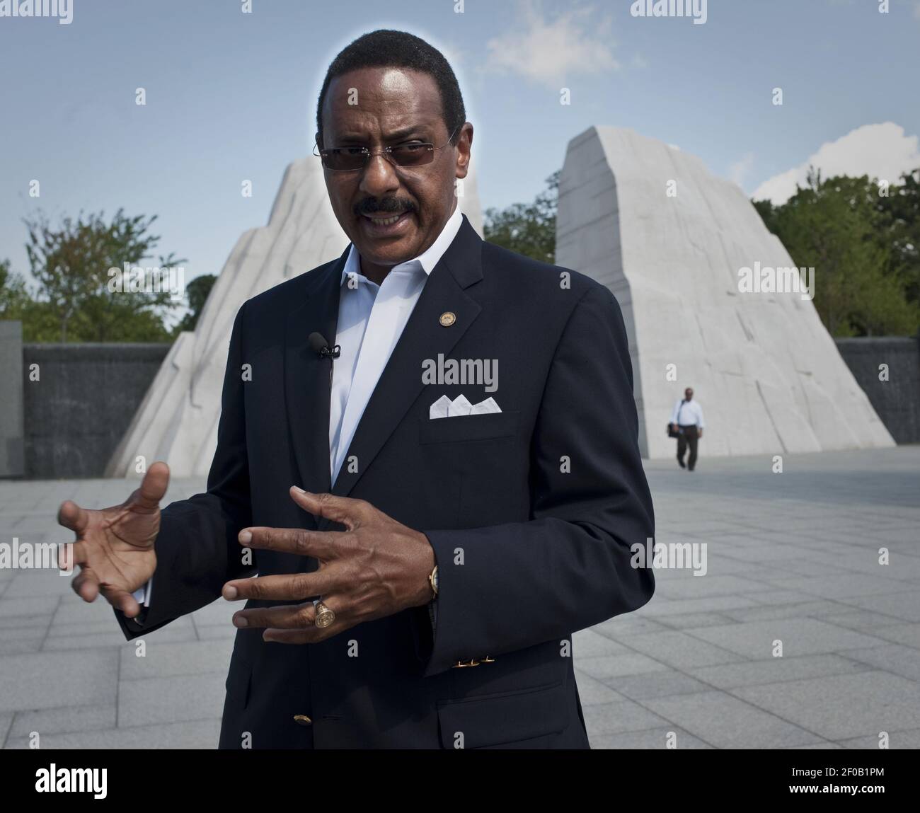 Ed Jackson, Jr., the executive architect for the project, addresses ...
