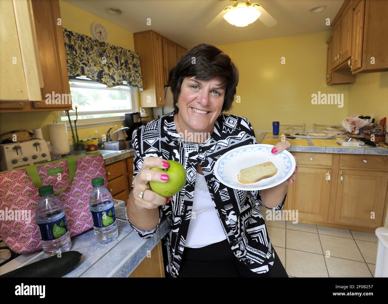 Lynn Patterson of Catonsville, Maryland, shows off the staples of her ...