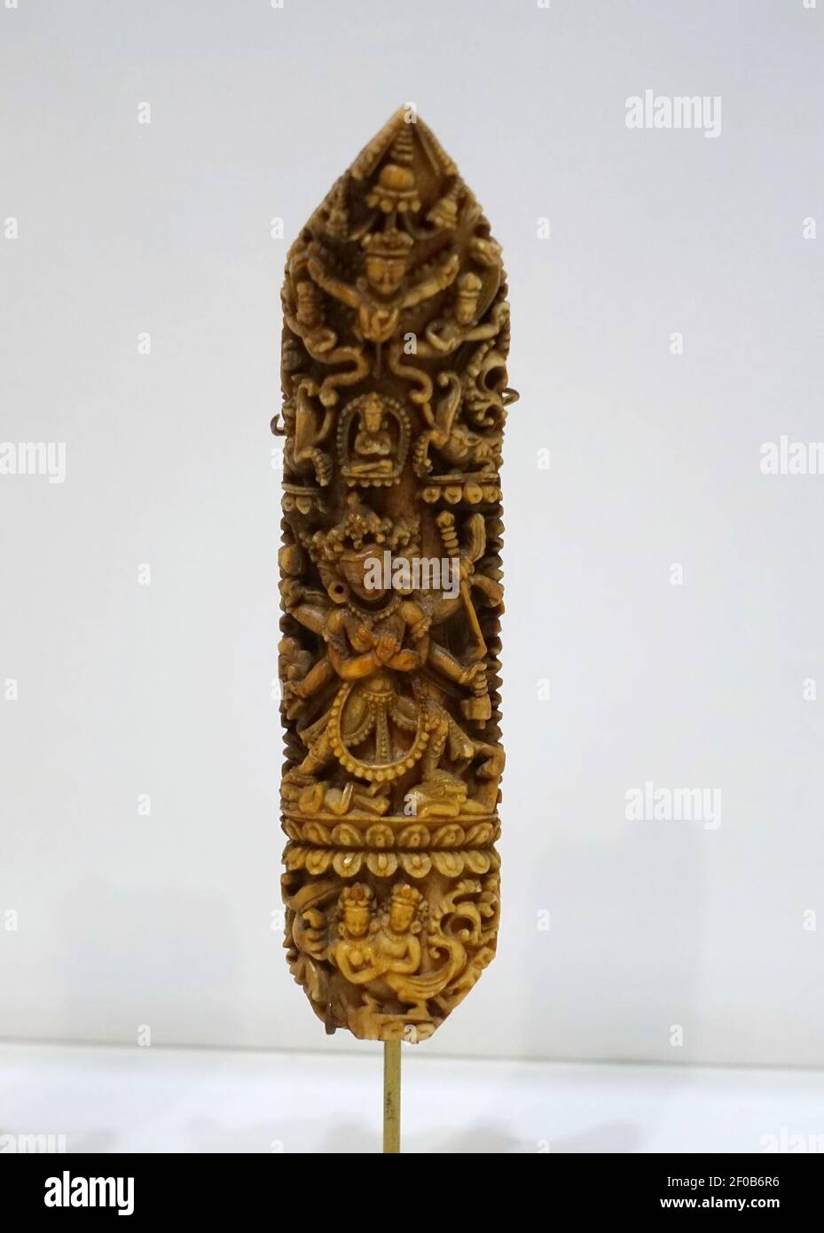 Plaque from a Tantric dancer's bone apron, 2 of 2, Tibet, 1500s AD ...