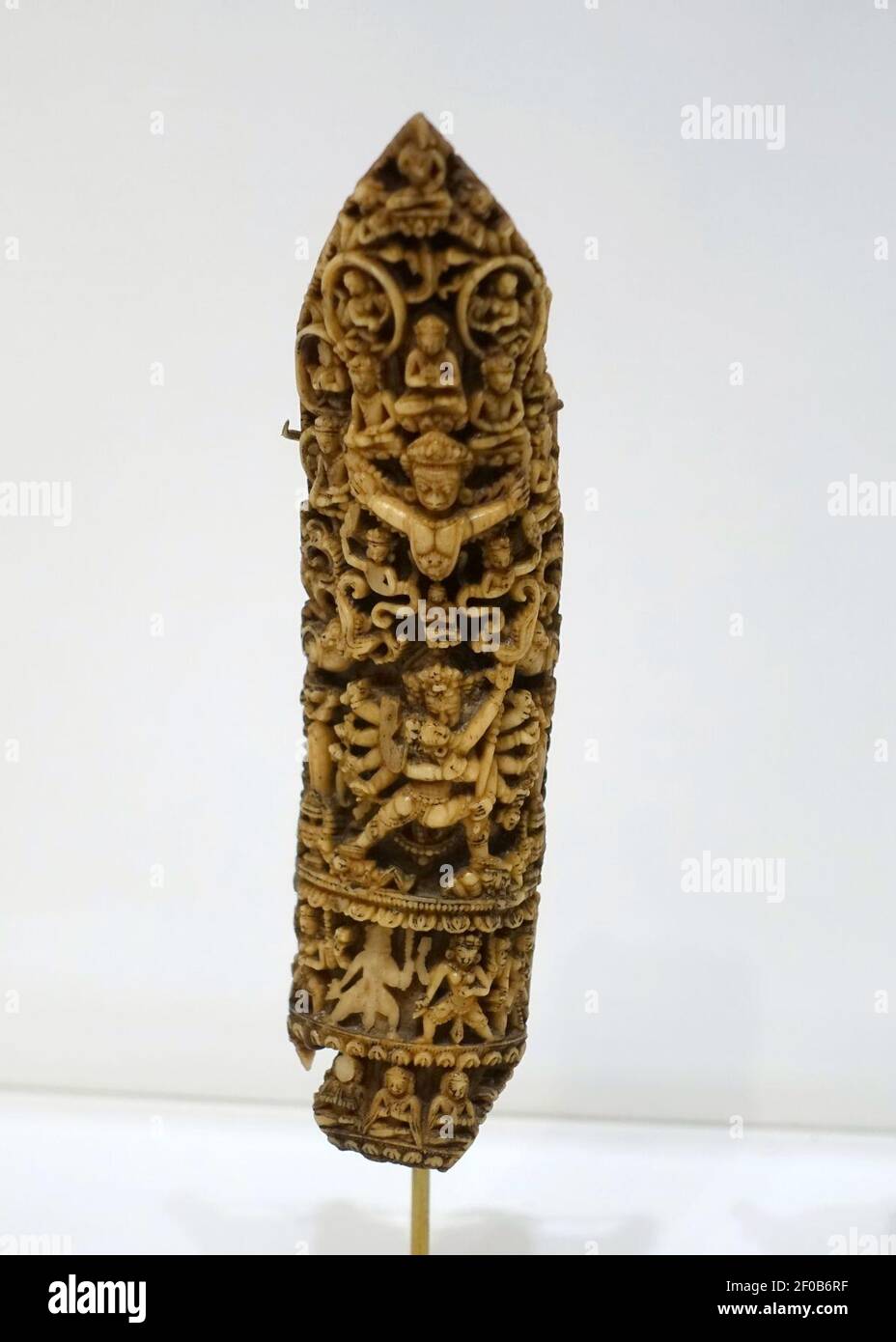 Plaque from a Tantric dancer's bone apron, 1 of 2, Tibet, 1500s AD ...