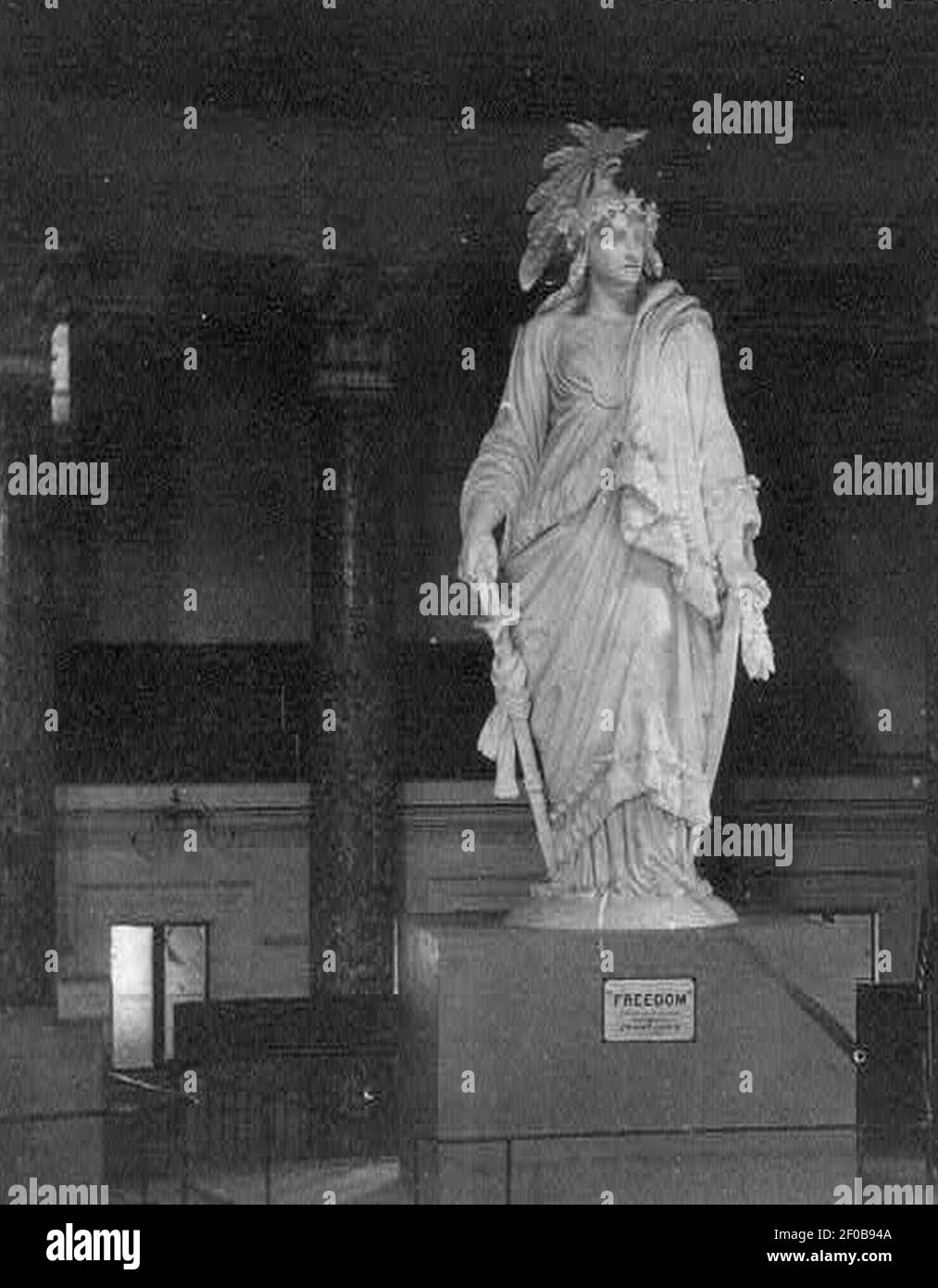 Plaster model of Statue of Freedom 3a01223r Stock Photo - Alamy