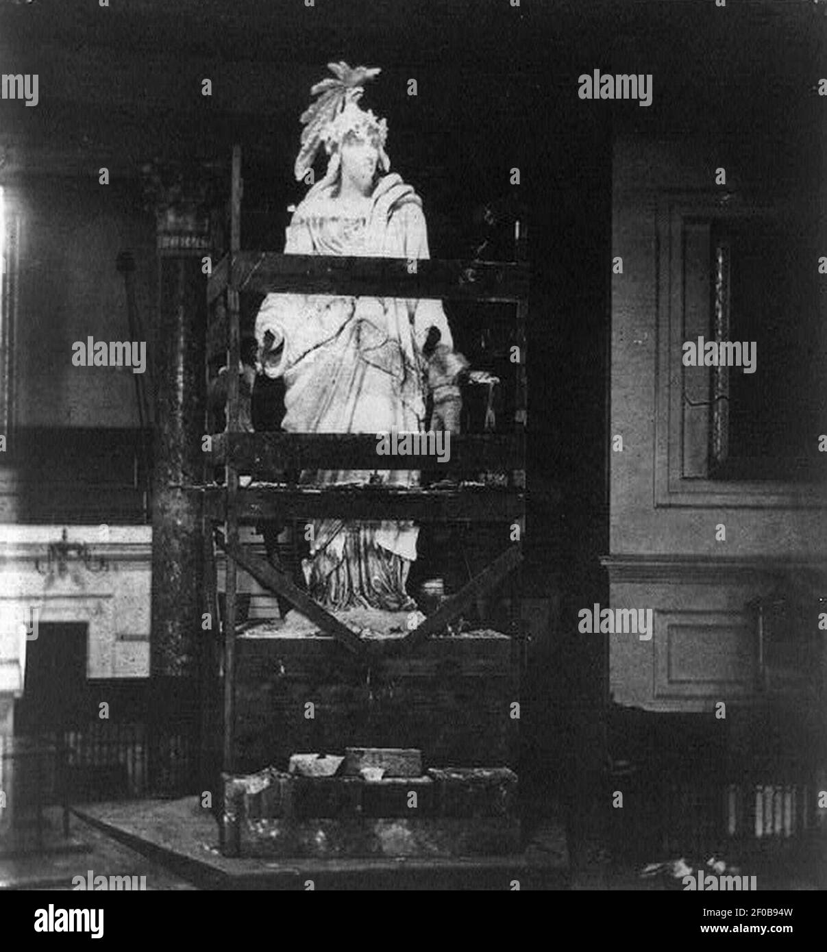 Plaster model of Statue of Freedom 3a03661r Stock Photo - Alamy