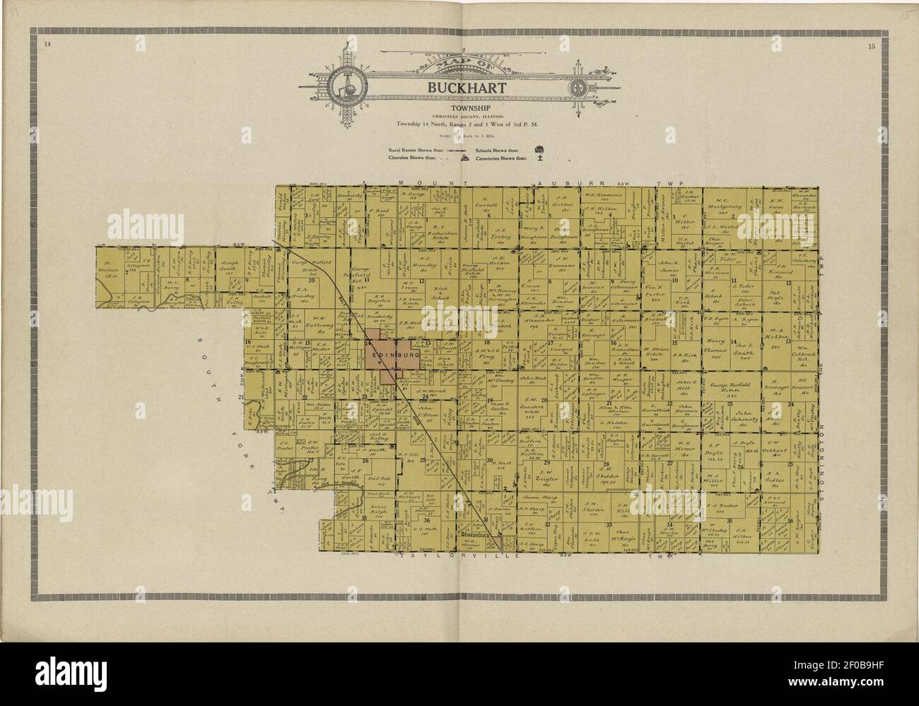 Plat book and complete survey of Christian County, Illinois ...