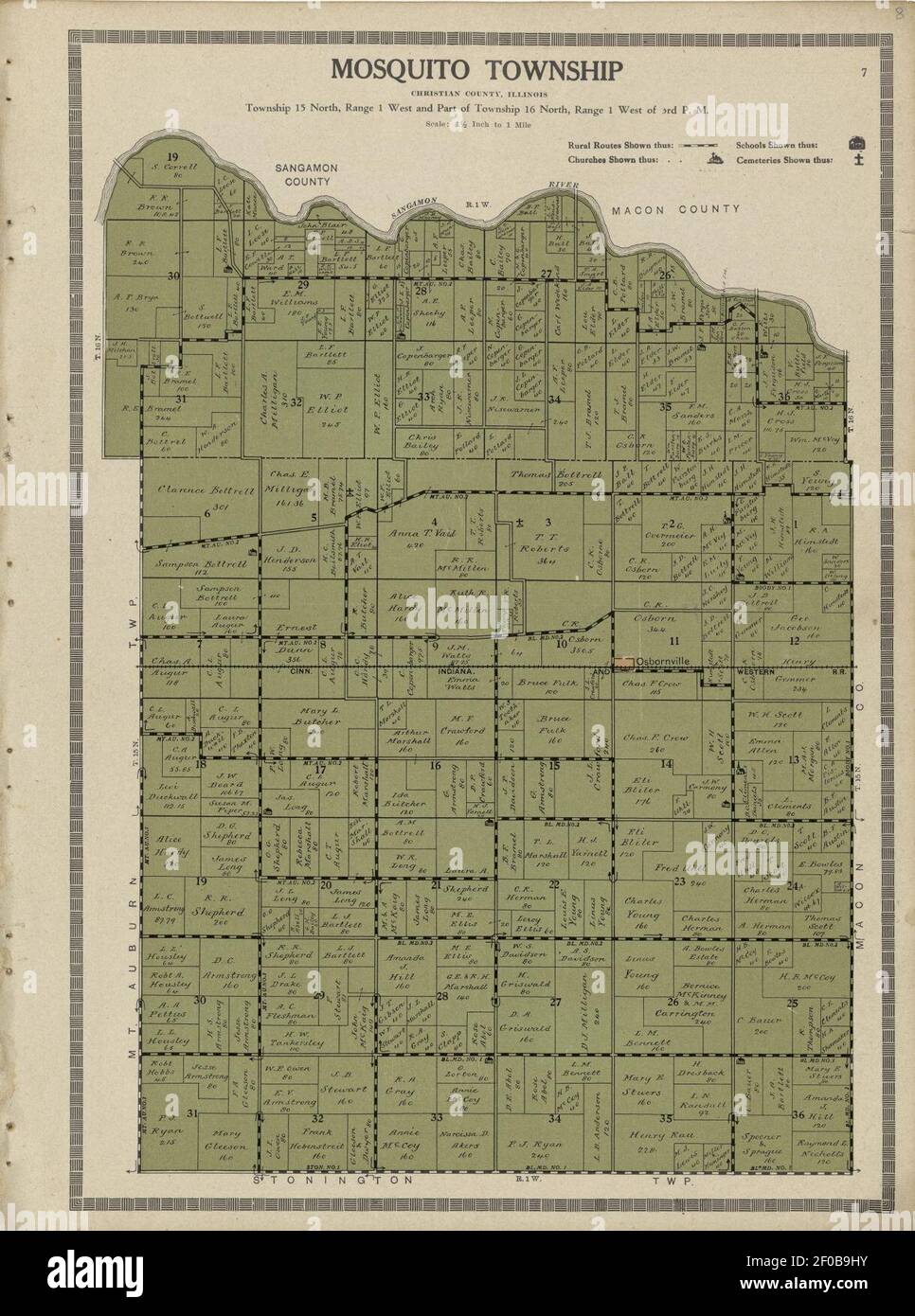 Plat book and complete survey of Christian County, Illinois ...
