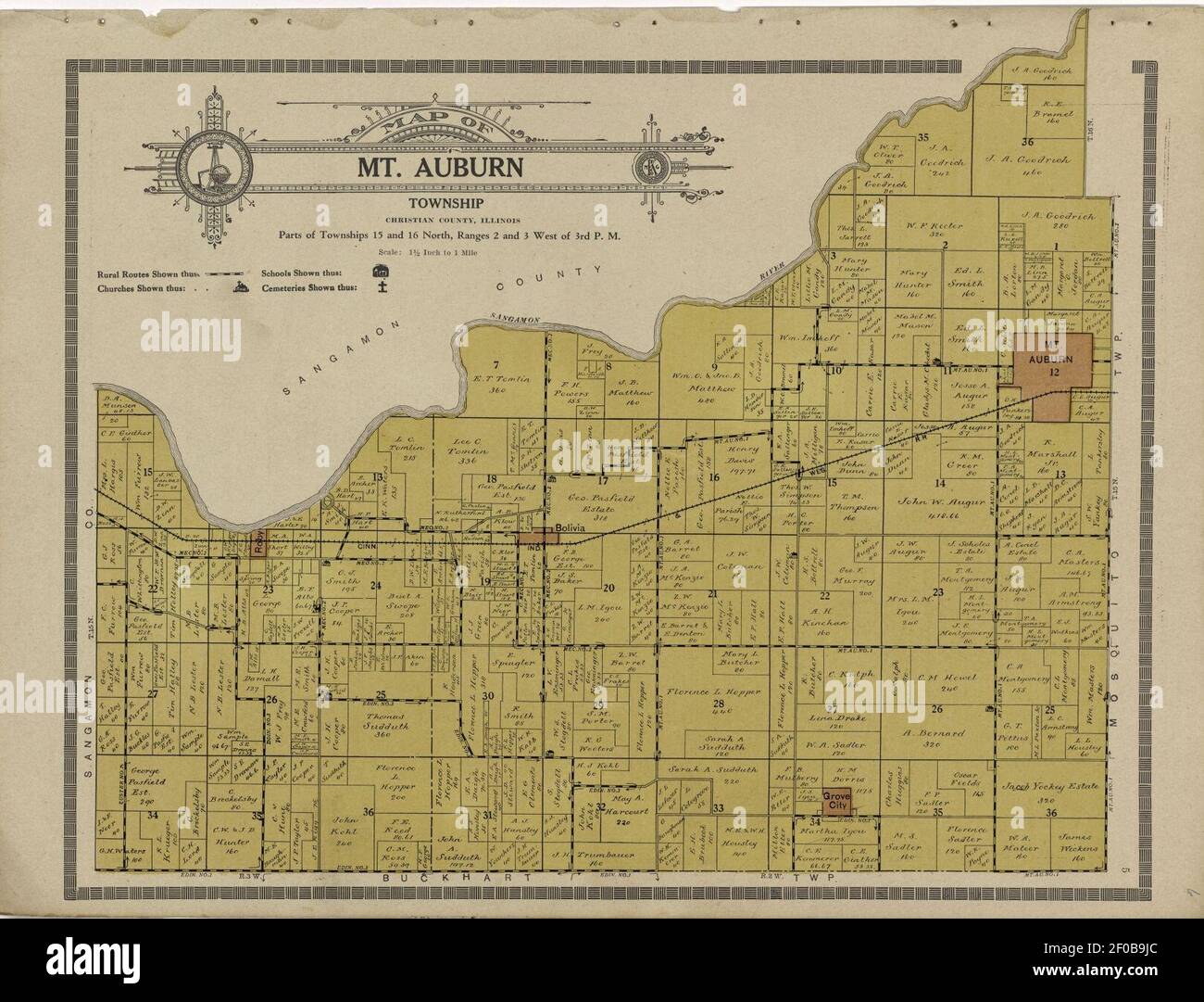 Plat book and complete survey of Christian County, Illinois ...