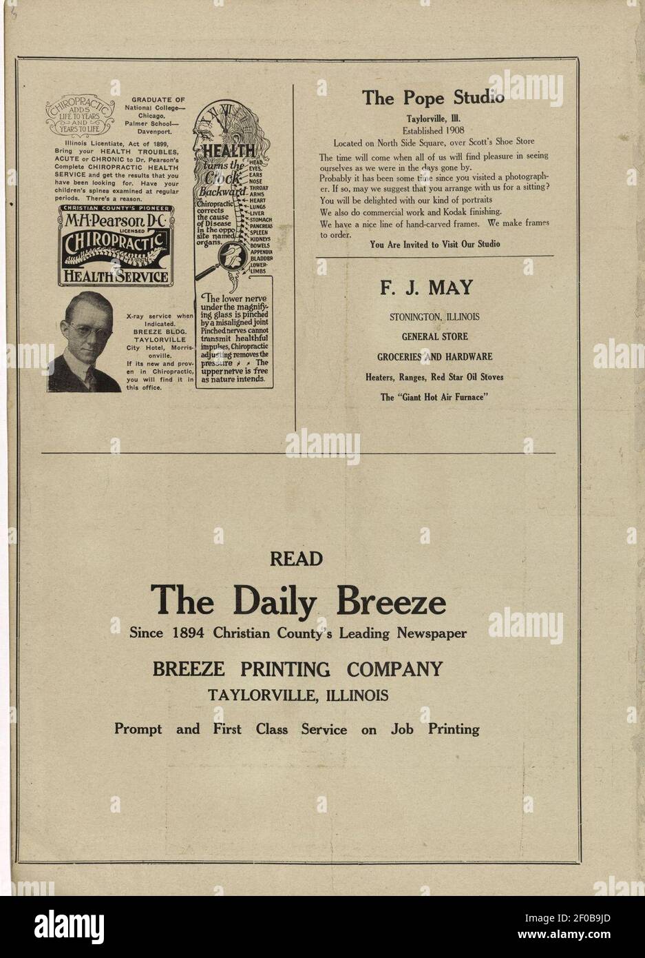 Plat book and complete survey of Christian County, Illinois ...