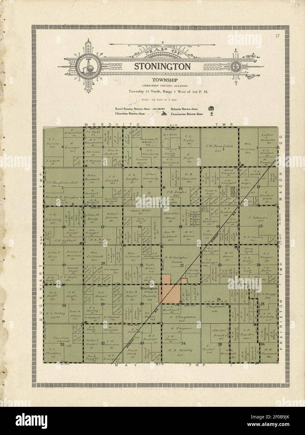 Plat book and complete survey of Christian County, Illinois ...