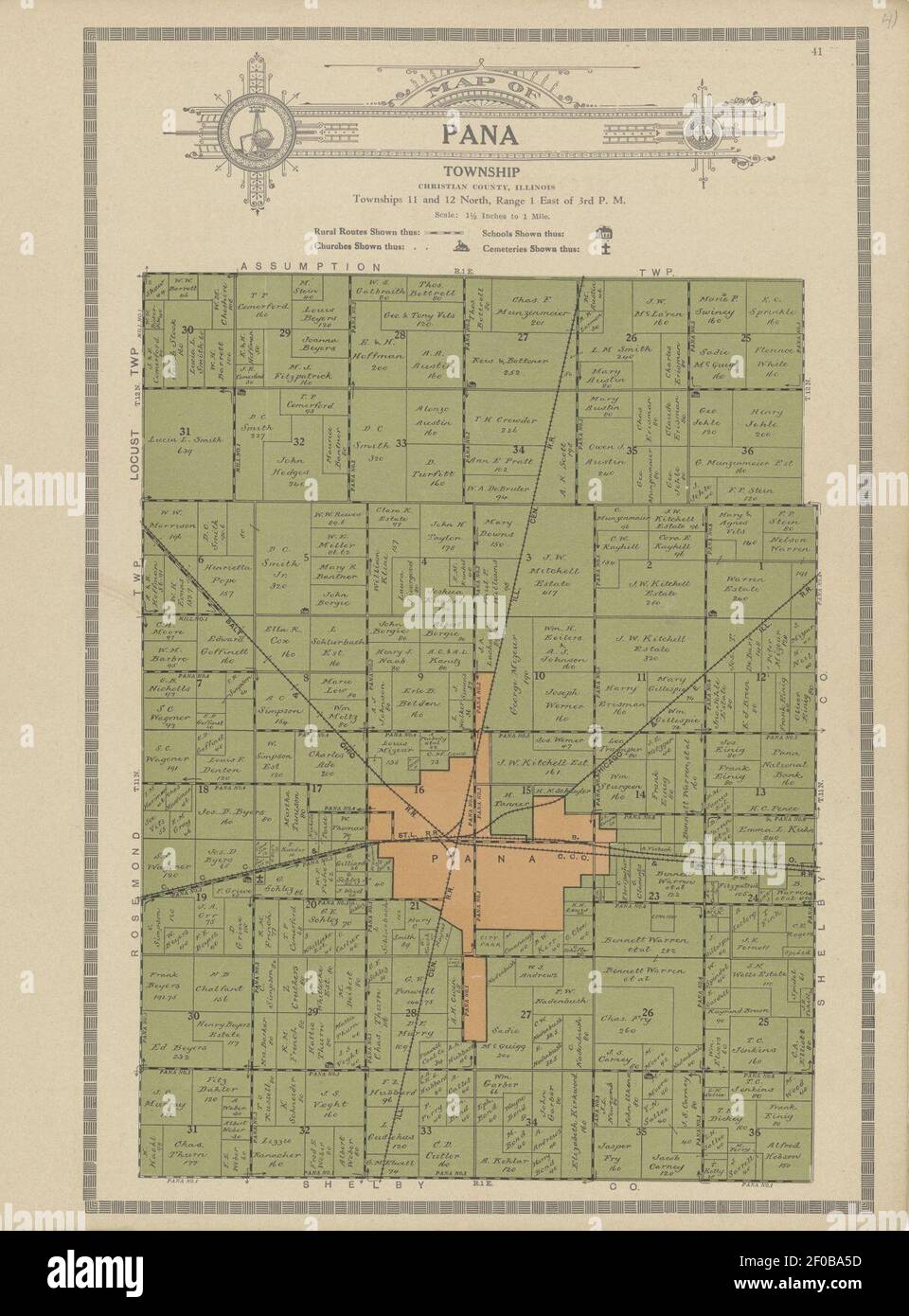 Plat book and complete survey of Christian County, Illinois ...
