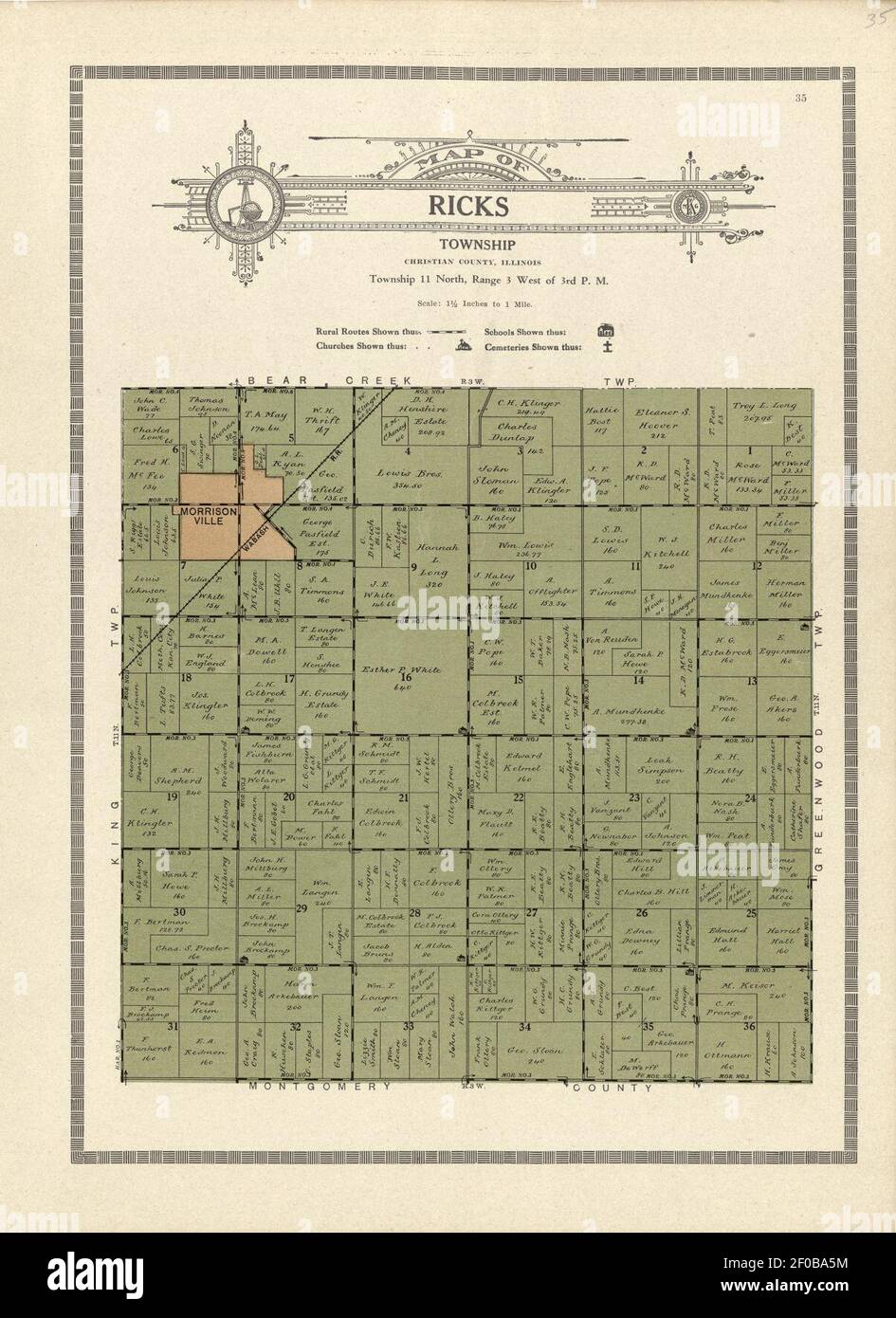 Plat book and complete survey of Christian County, Illinois ...
