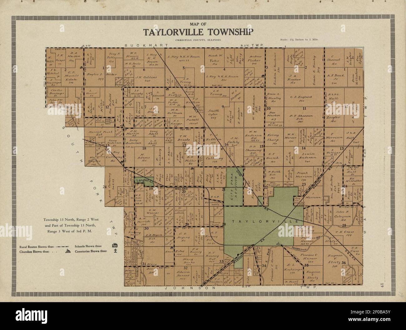Plat book and complete survey of Christian County, Illinois ...