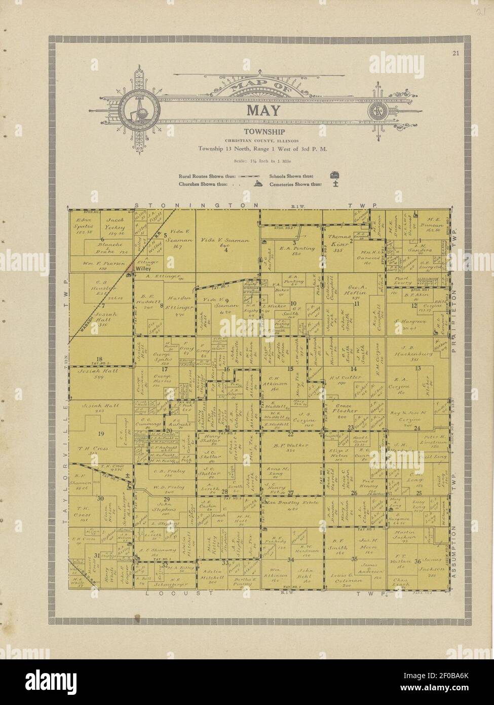 Plat book and complete survey of Christian County, Illinois ...