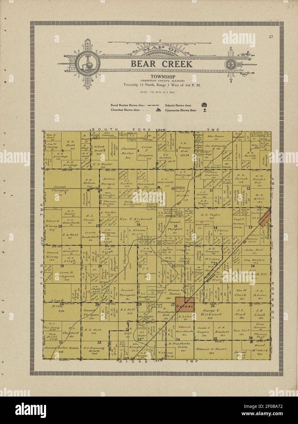 Plat book and complete survey of Christian County, Illinois ...