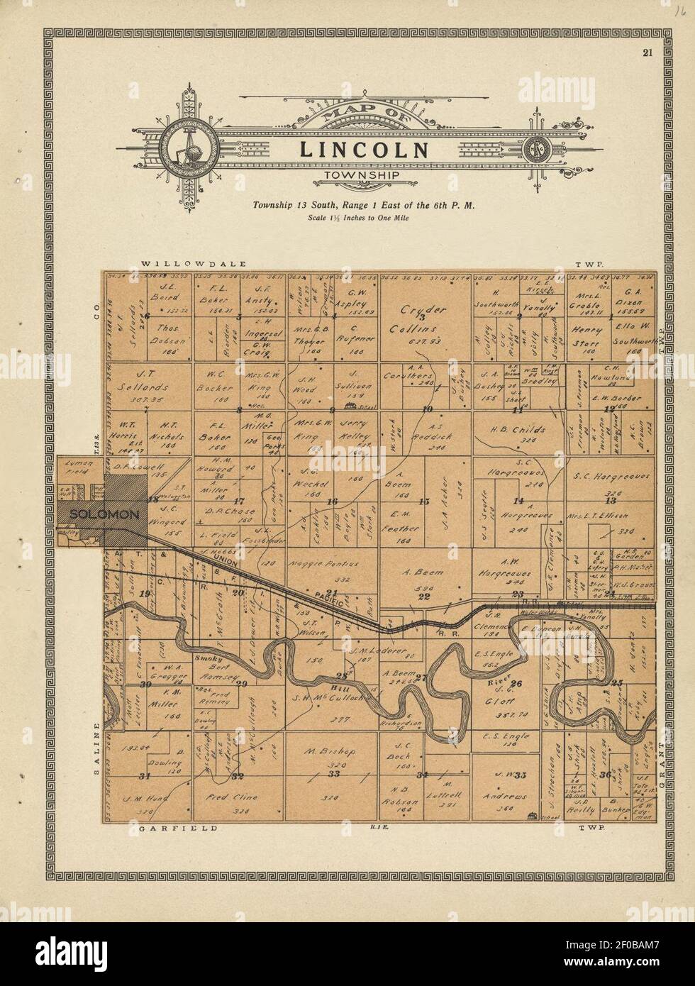 Plat book and complete survey of Dickinson County, Kansas - containing ...