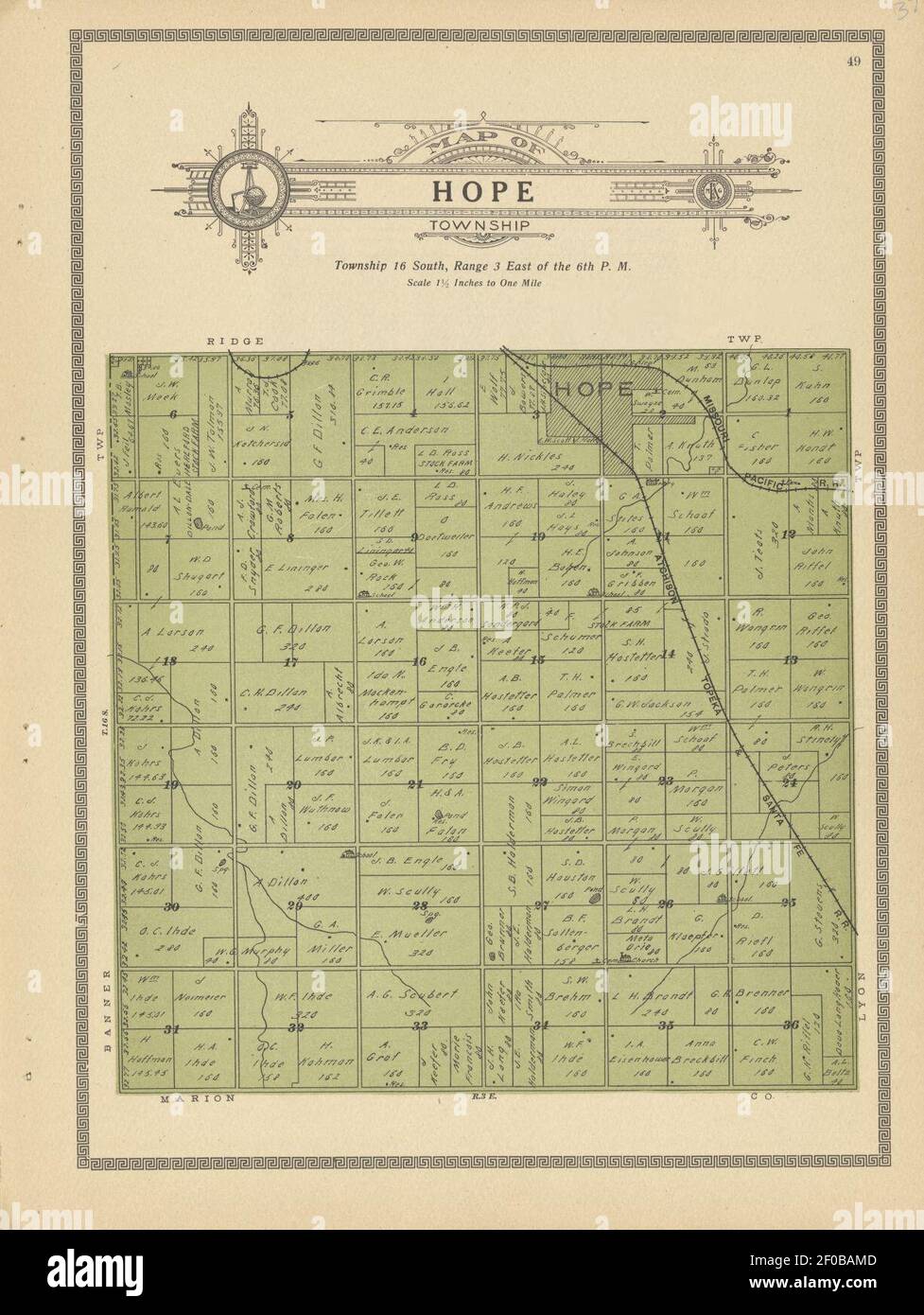 Plat book and complete survey of Dickinson County, Kansas - containing ...